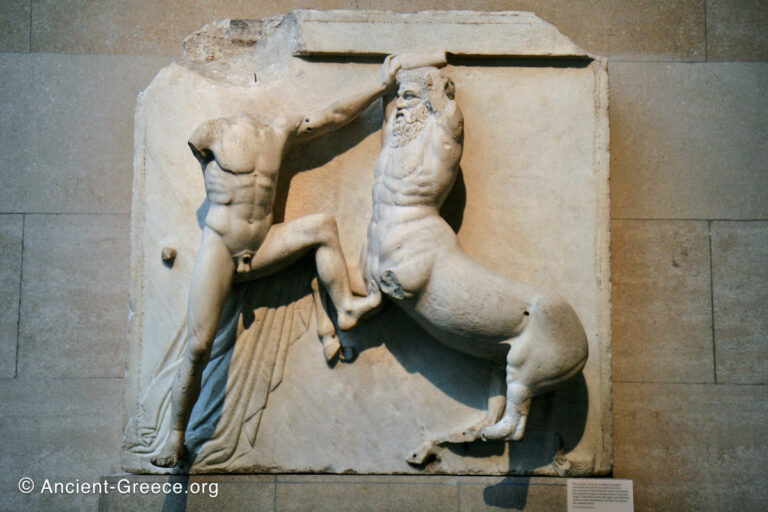 Parthenon Metopes – Ancient Greece: Φῶς, Ἴχνος, Λόγος