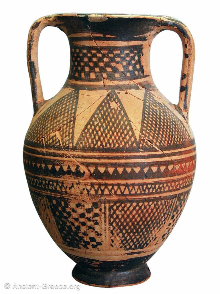 Eretria Archaeological Museum – Ceramic vase with geometric patterns – Ancient Greece: Φώς & Λέξη