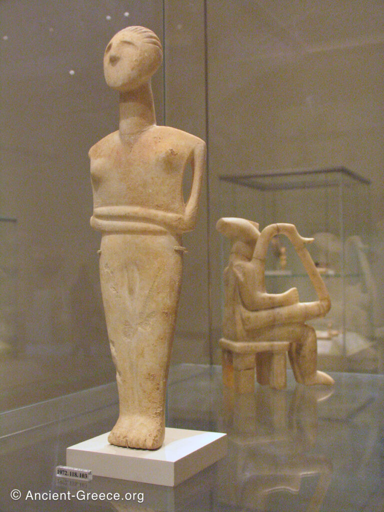 Cycladic female figurine – Ancient Greece: Φώς & Λέξη