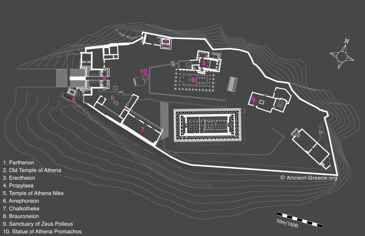 Acropolis of Athens Plan – Ancient Greece: Φώς & Λέξη
